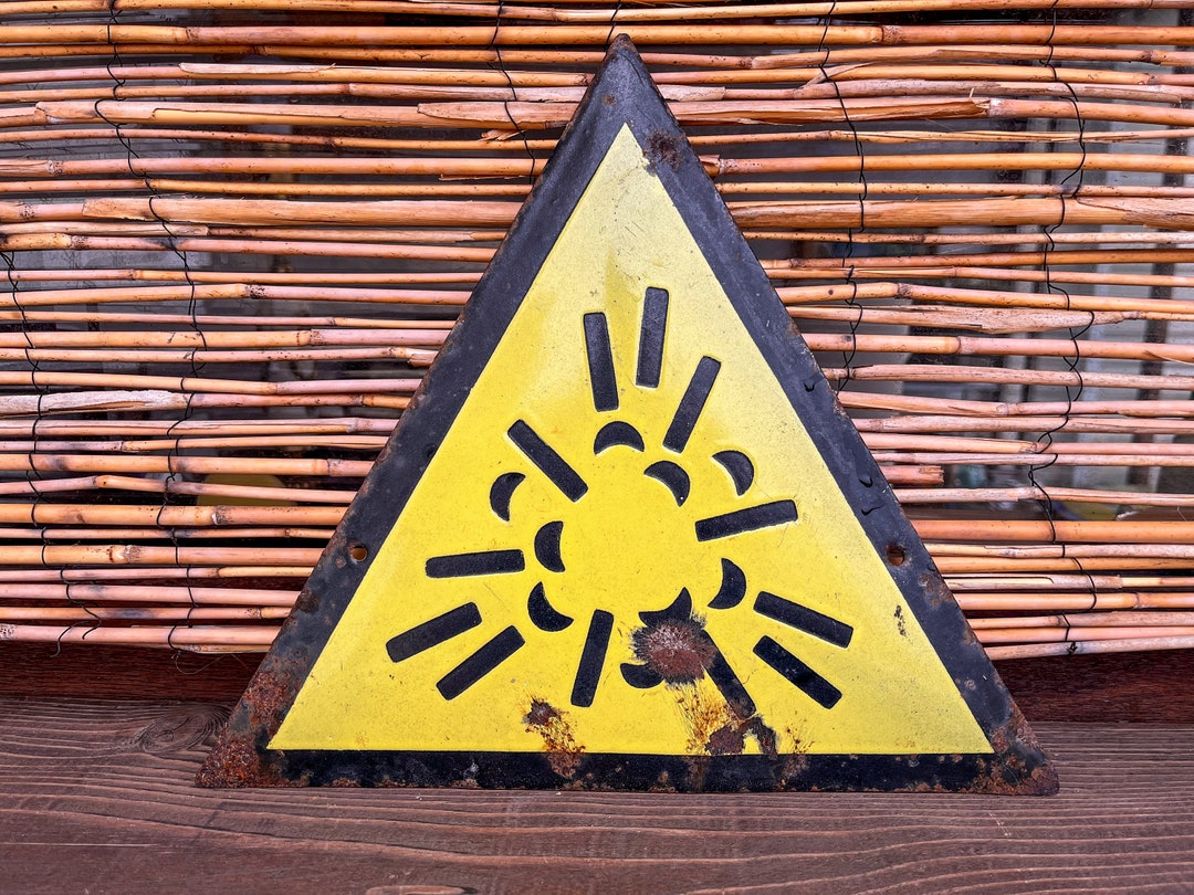 Industrial Nostalgia: Rare Vintage Enamel Factory Sign - "explosion ...