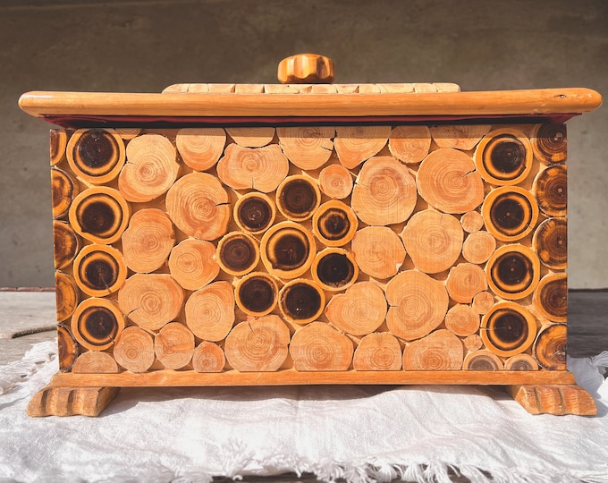 Handcrafted Large Wooden Storage Box: Unique, Rustic, and Functional - Etsy