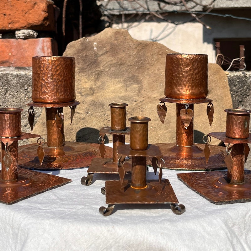 Candle Holder Copper - Etsy