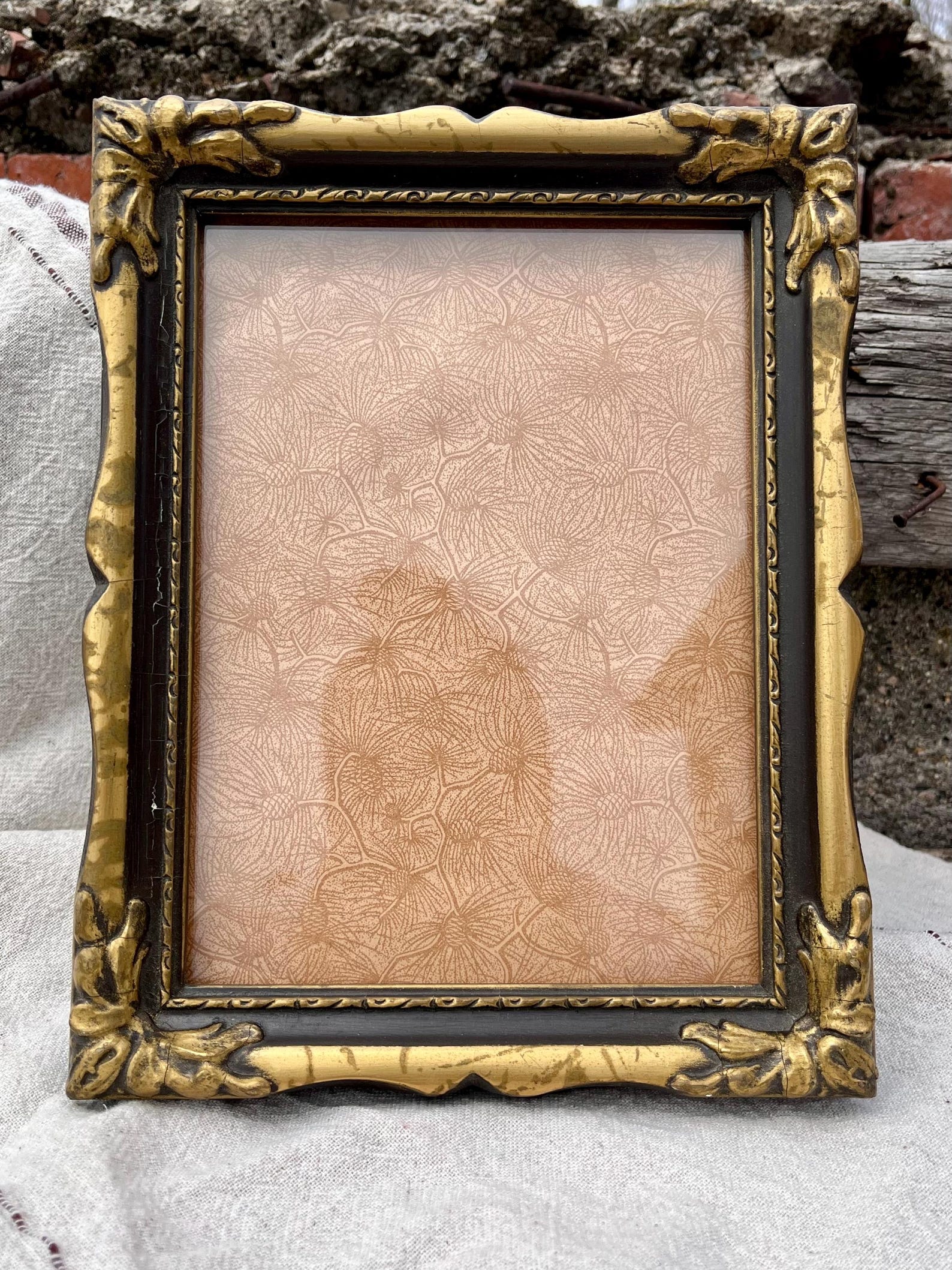 Vintage Gold Wooden Photo Frame – Ornate Carved Frame, Antique Picture ...