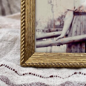 Vintage Rectangular Bronze Photo Frame With Old Family Photo Antique ...