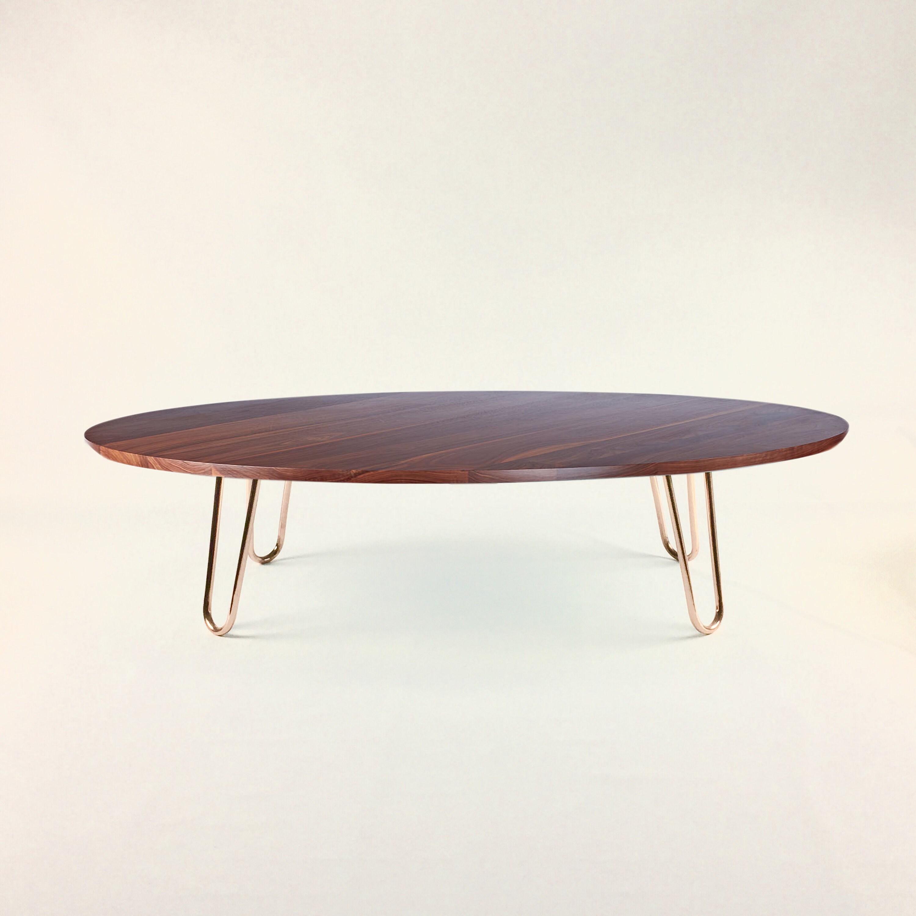 Oak Coffee Table or Walnut Coffee Table Beveled Table Top Edge - Etsy