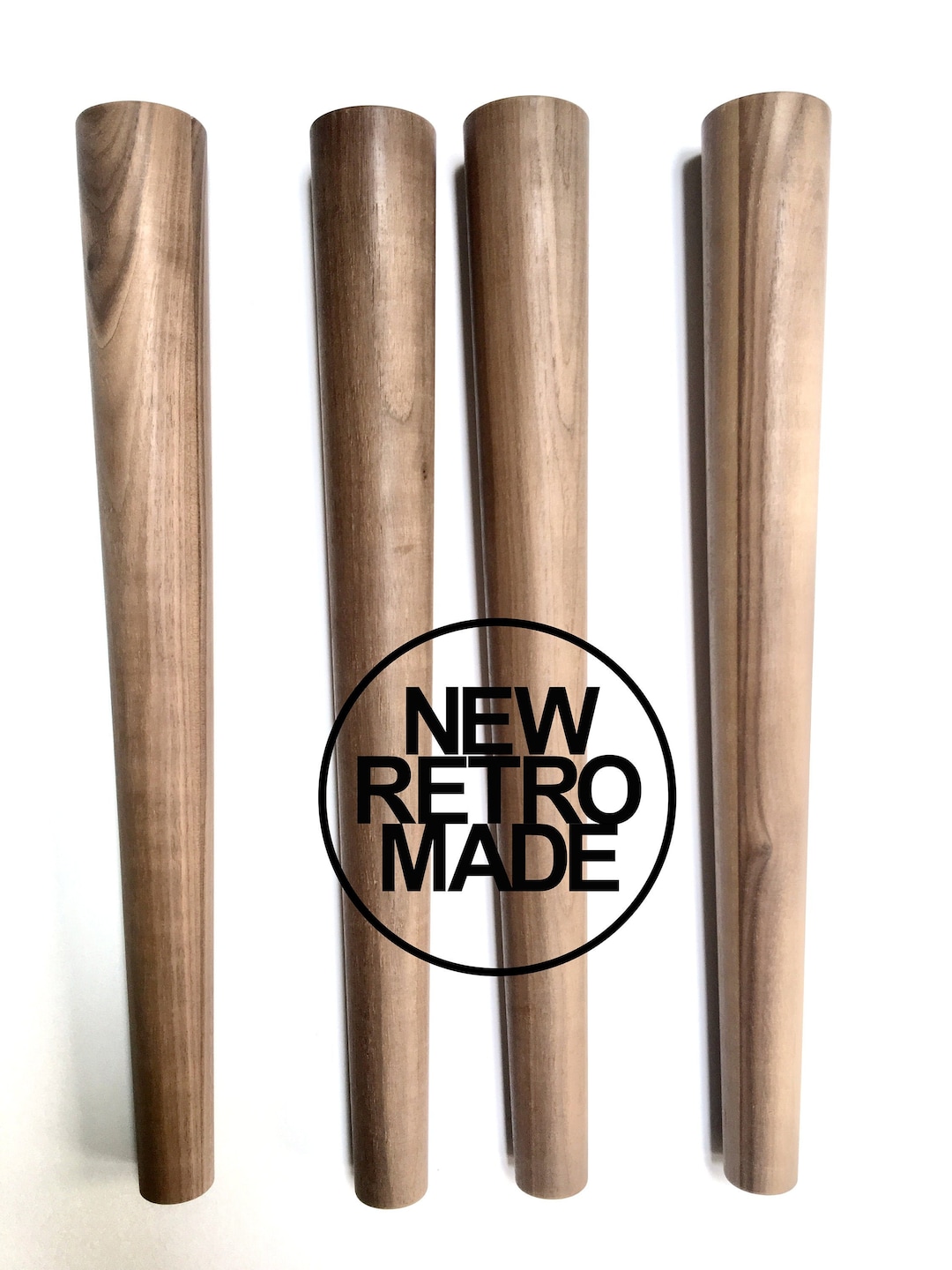 Walnut Tapered Legs/round Legs in American Walnut/wooden Tapered Legs ...