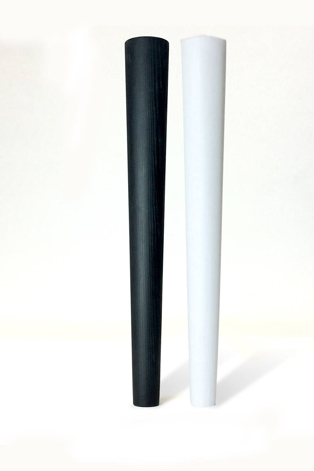 Mid-century Modern Wooden Table Leg: Black or White Cone Shape - Etsy UK