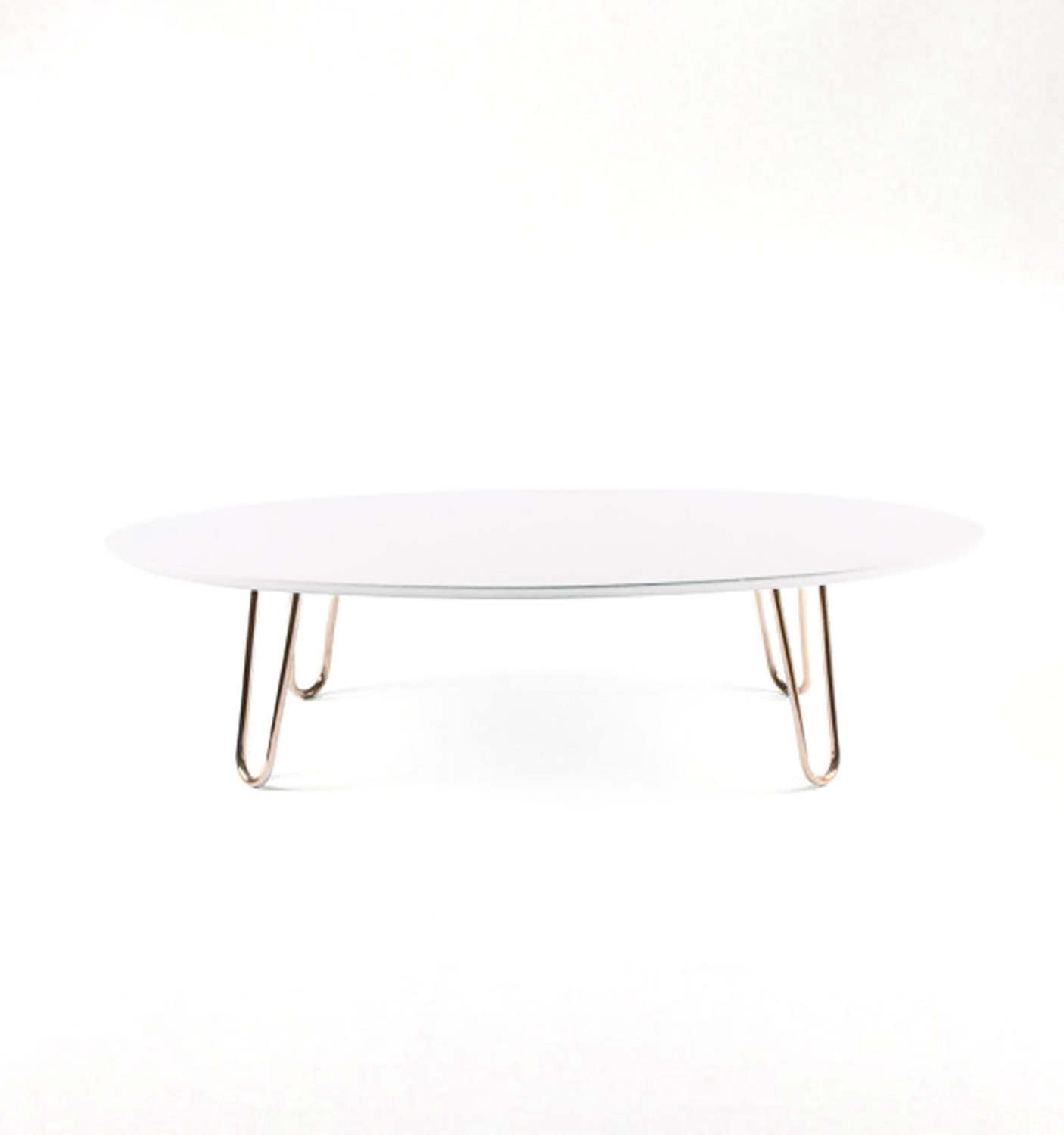 Coffee Table With Pronged Copper Legs Light - Etsy UK