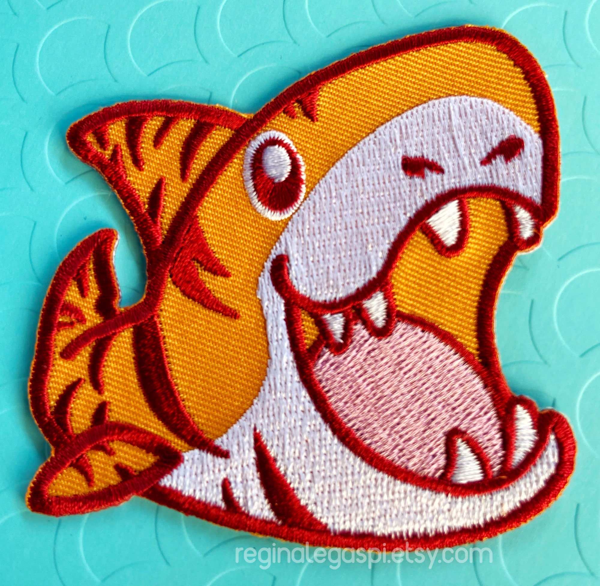 Tiger Shark Embroidered Patch 3x3 Iron-on/sew-on - Etsy Ireland