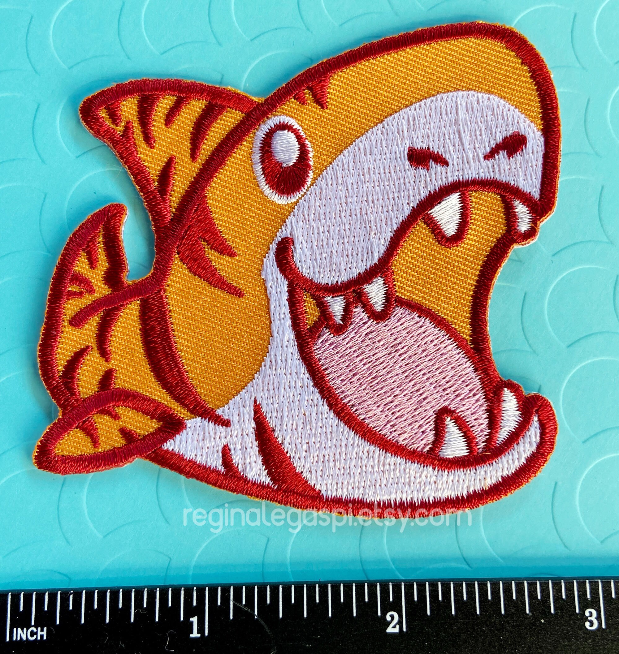 Tiger Shark Embroidered Patch 3x3 Iron-on/sew-on - Etsy Ireland
