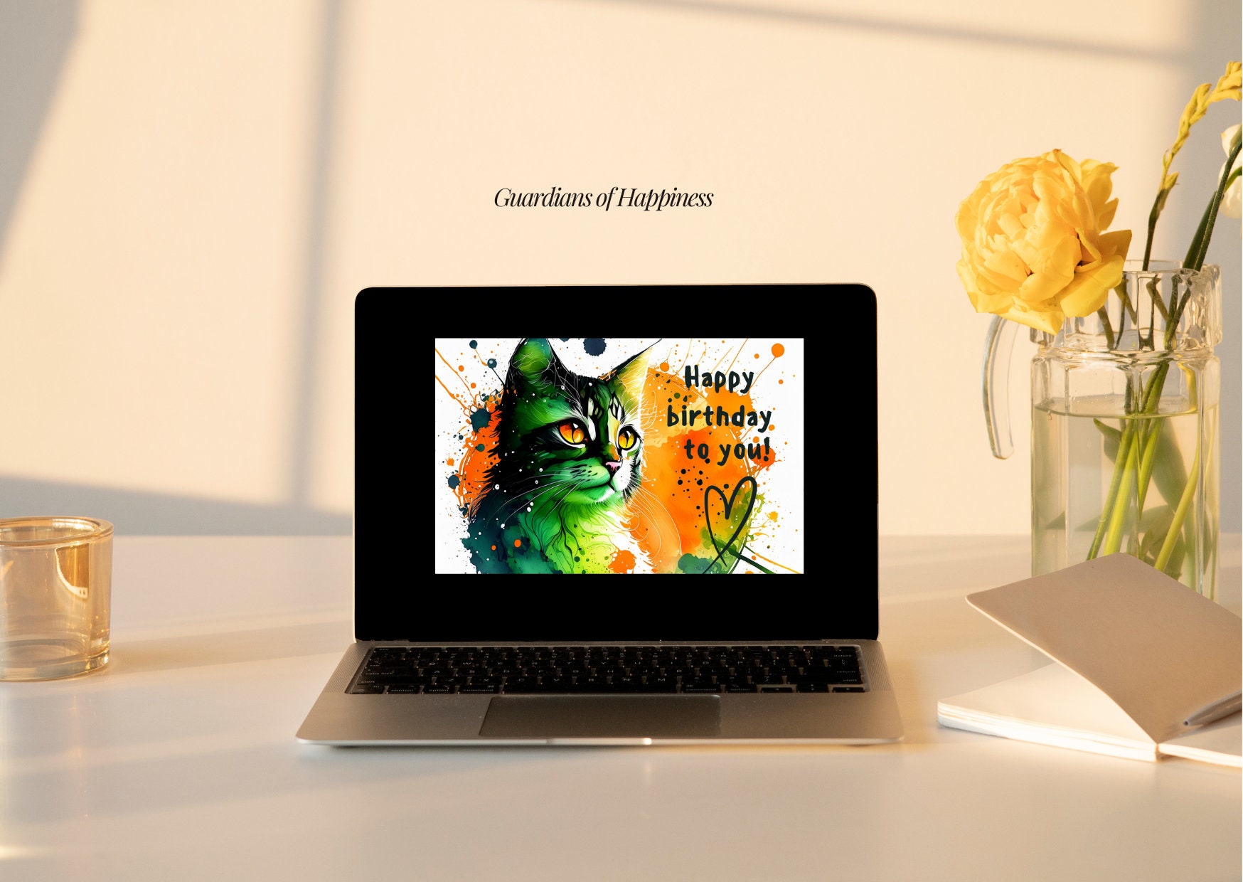 Happy Birthday to You Card Cat Print Card for Your Friend and Family - Etsy