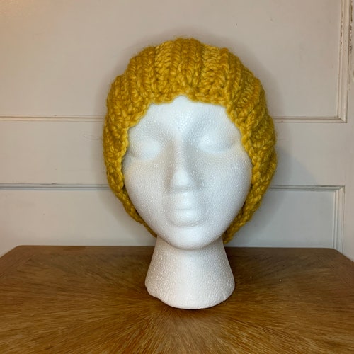 Yellow Beanie Hat. Super Soft & Comfortable Burnt Mustard - Etsy