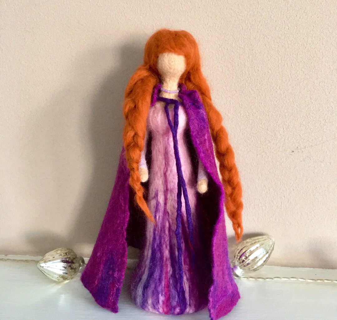 Frozen Anna Needle Felted Doll Frozen Inspired Doll Anna From Frozen ...