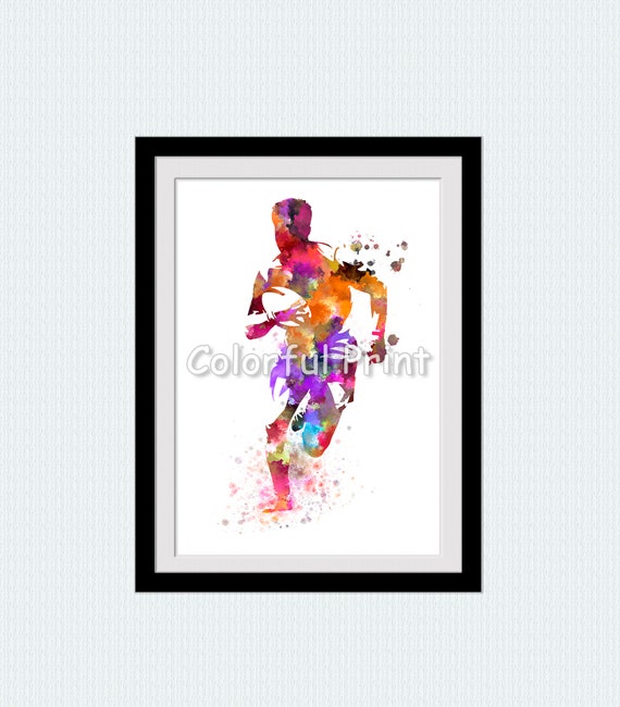 Rugby Player Rugby Poster Rugby Print Sport Wall Decor Sport - Etsy