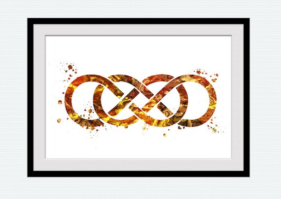 Infinity Symbol Poster Infinity Symbol Print Watercolor | Etsy Australia