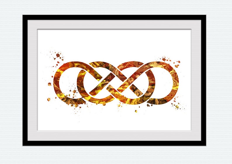 Infinity Symbol Poster Infinity Symbol Print Watercolor - Etsy