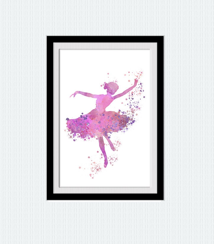 Ballet dancer print Ballet studio decor Ballerina watercolor | Etsy