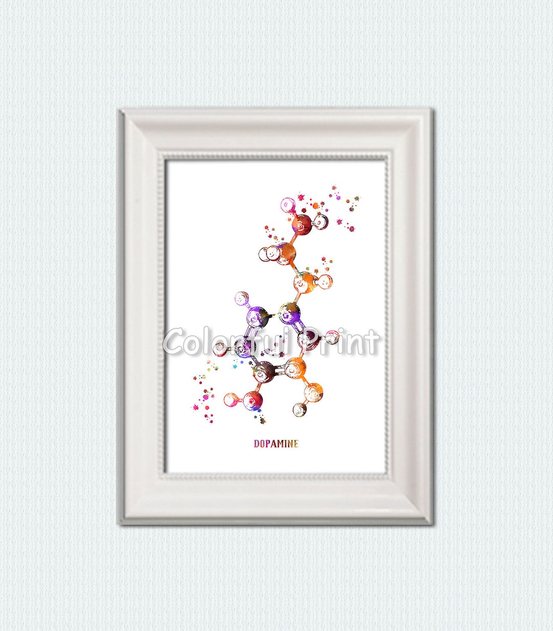 Dopamine Molecule Dopamine Print Dopamine Art Molecular Structure ...