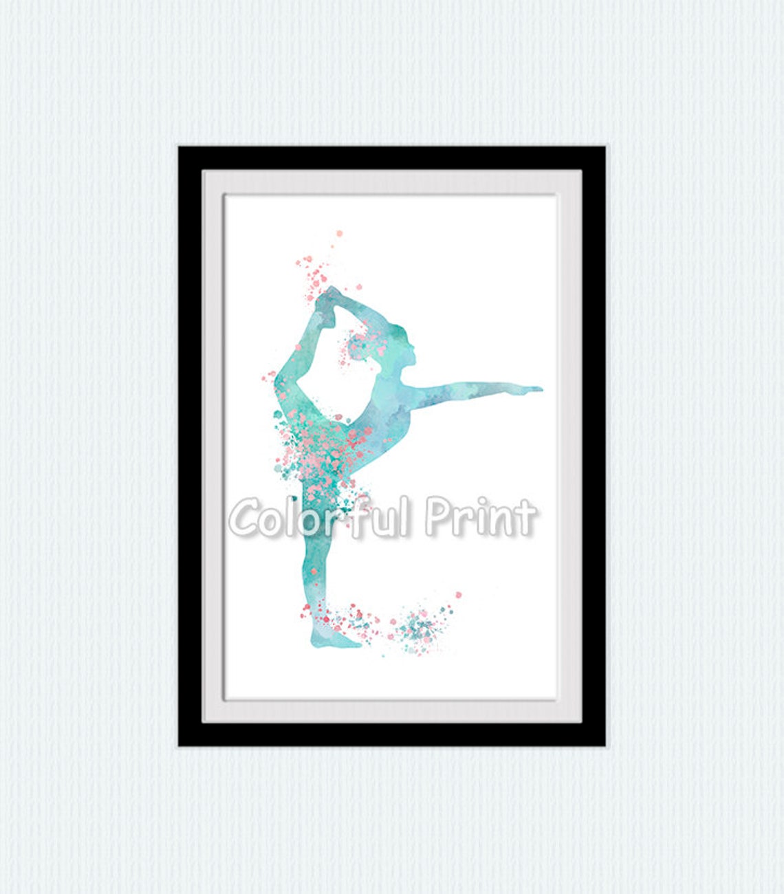 Gymnastics Poster Set of 4 Gymnastics Girl Print Sport - Etsy