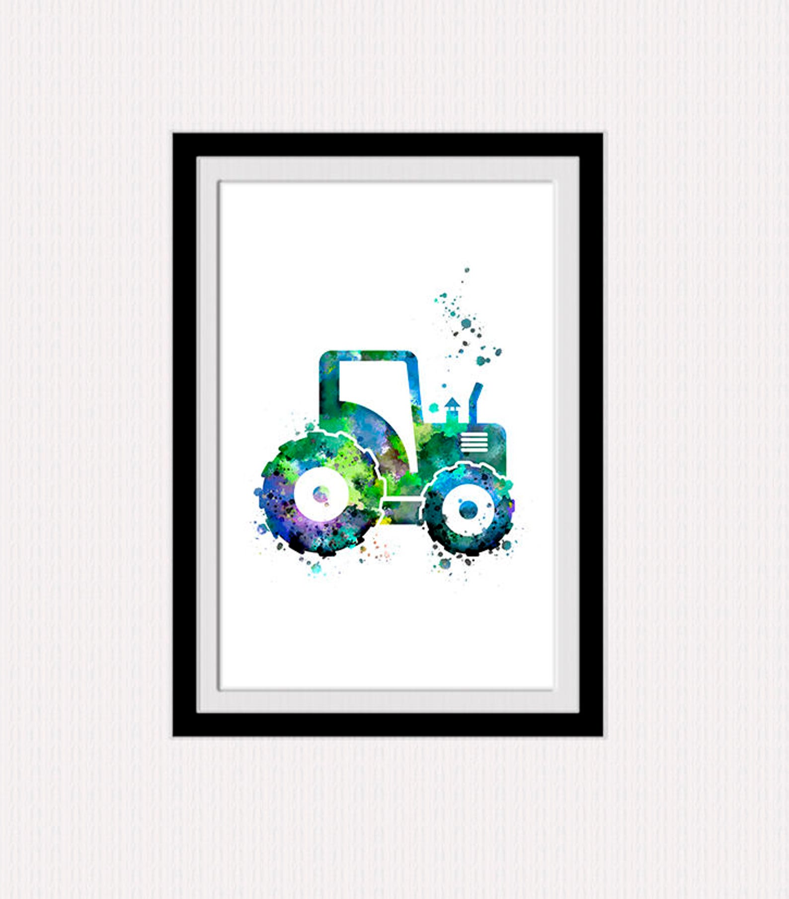 Transport Poster Tractor Print Tractor Poster Kids Room Wall - Etsy