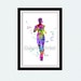 Running Girl Poster Set of 3 Jogging Woman Print Sport Illustration ...