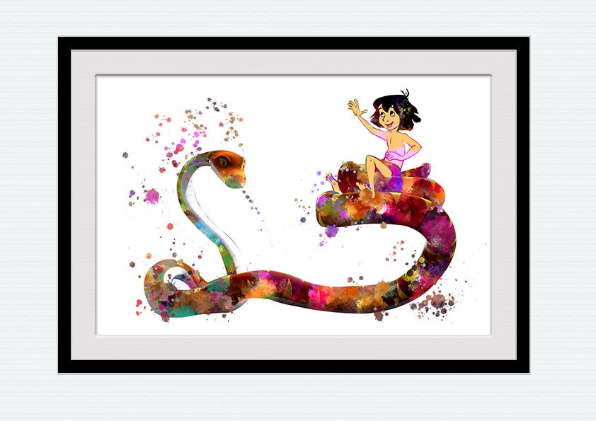Jungle Book Set of 4 the Jungle Book Print Mowgli Poster - Etsy