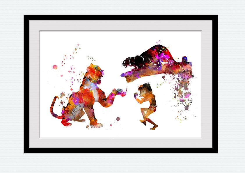 Jungle Book Set of 4 the Jungle Book Print Mowgli Poster - Etsy