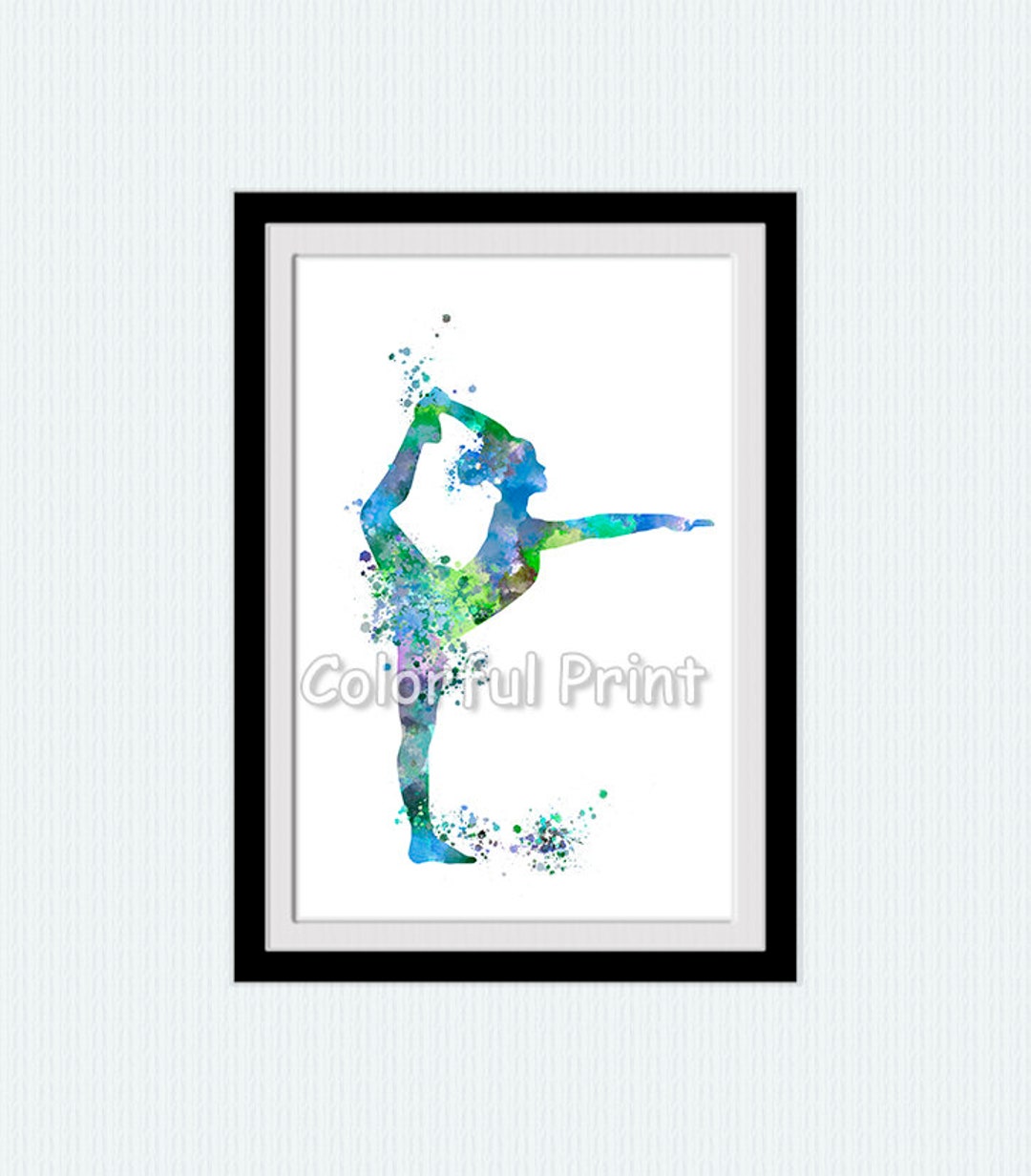 Gymnastic Gift Gymnastics Girl Poster Sport Illustration Gymnastic ...