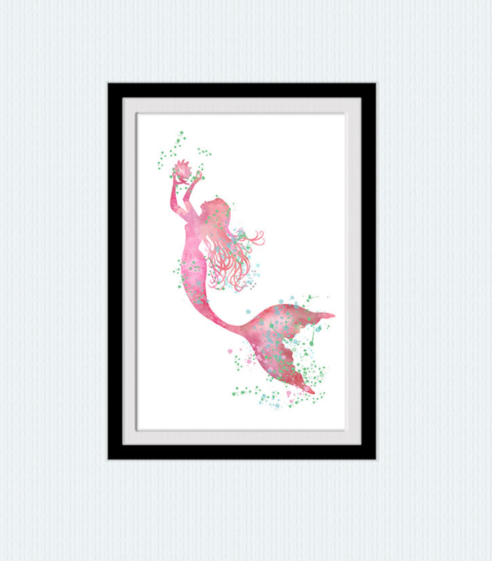 Mermaid Print Set: Ocean Fantasy Nautical Wall Art (set of 3) S221 - Etsy