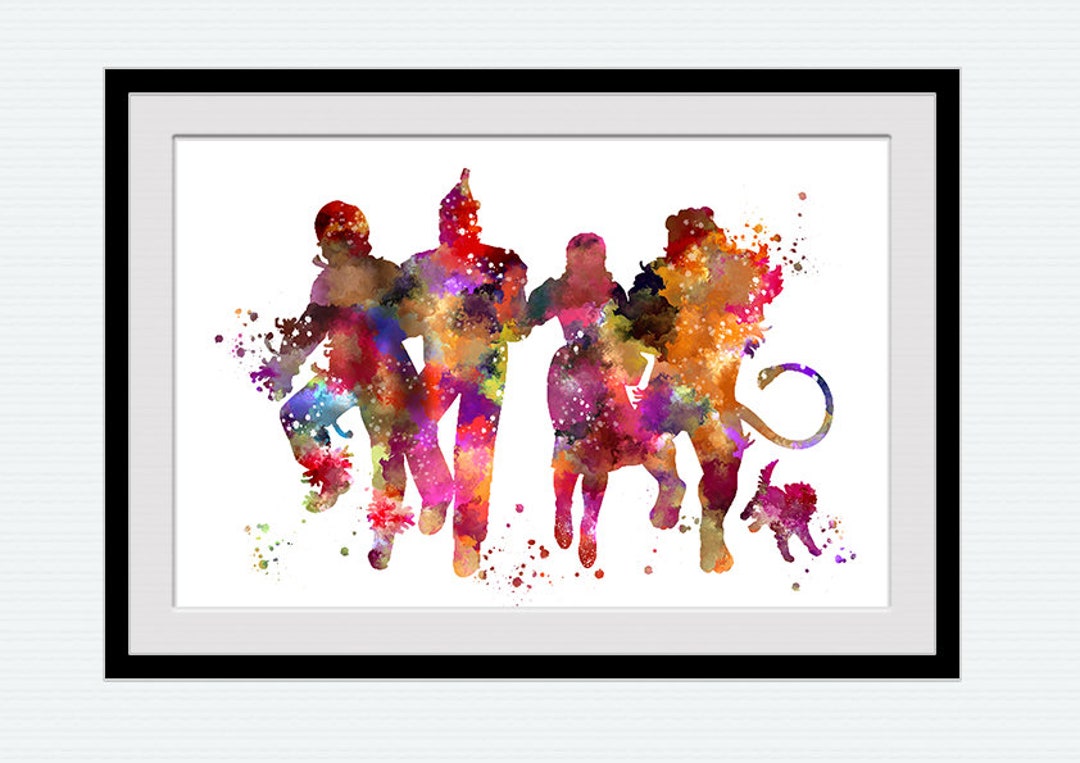Wizard of Oz Print Wizard of Oz Inspired Poster Land of Oz Watercolor ...