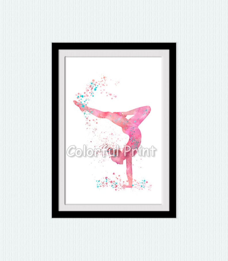 Gymnastics Girl Poster Set of 3 Sport Gymnastic Print - Etsy