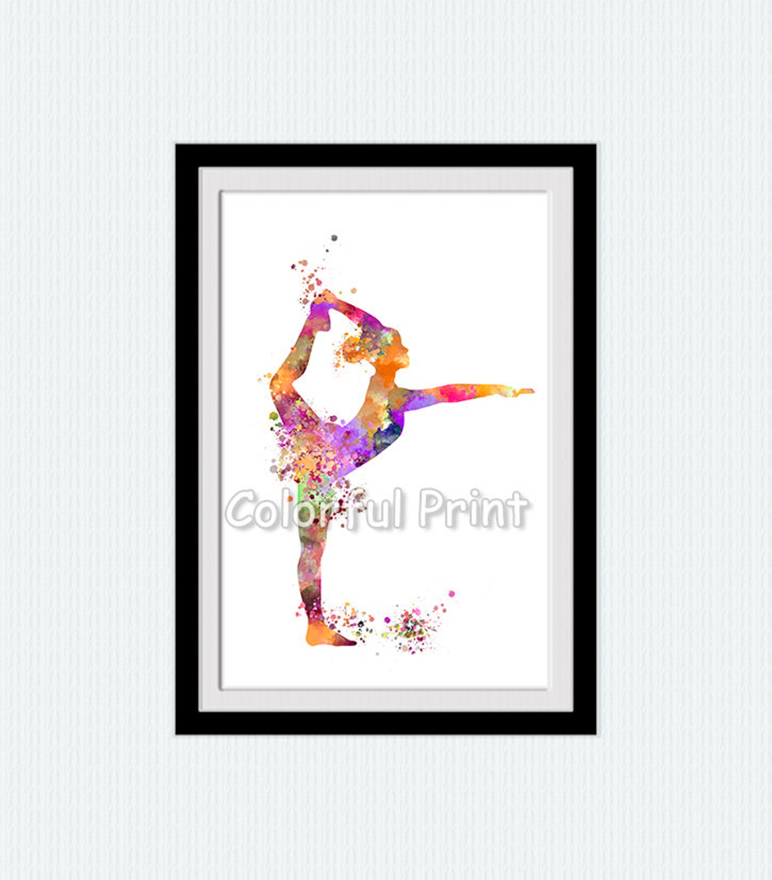 Gymnastics Poster Set of 3 Gymnastics Girl Print Sport Gymnastics Gift ...