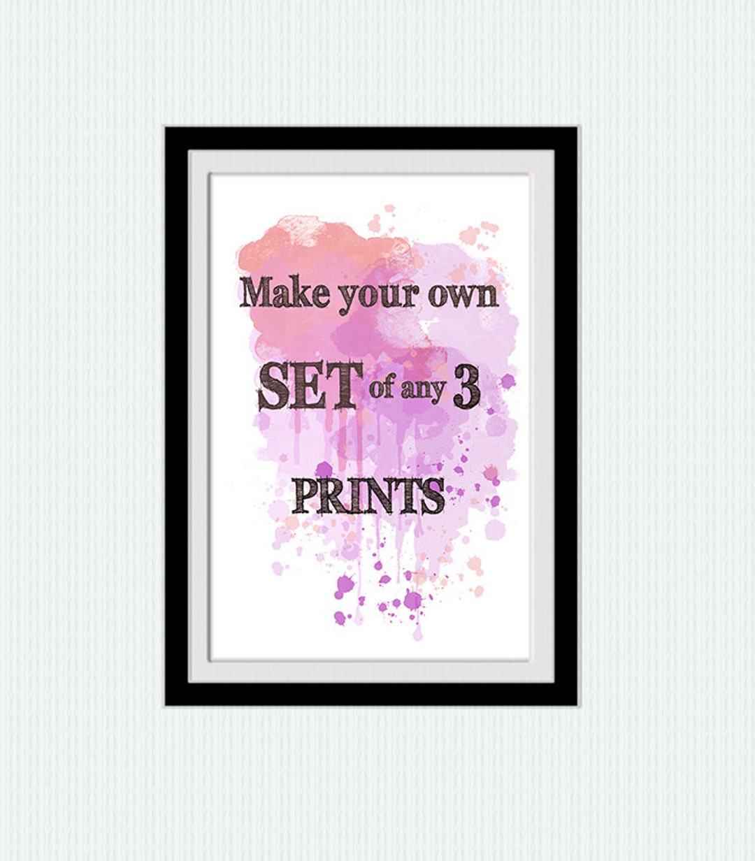 Make Your Own Set of Any 3 Prints, Choose Your Prints, Watercolor Print ...