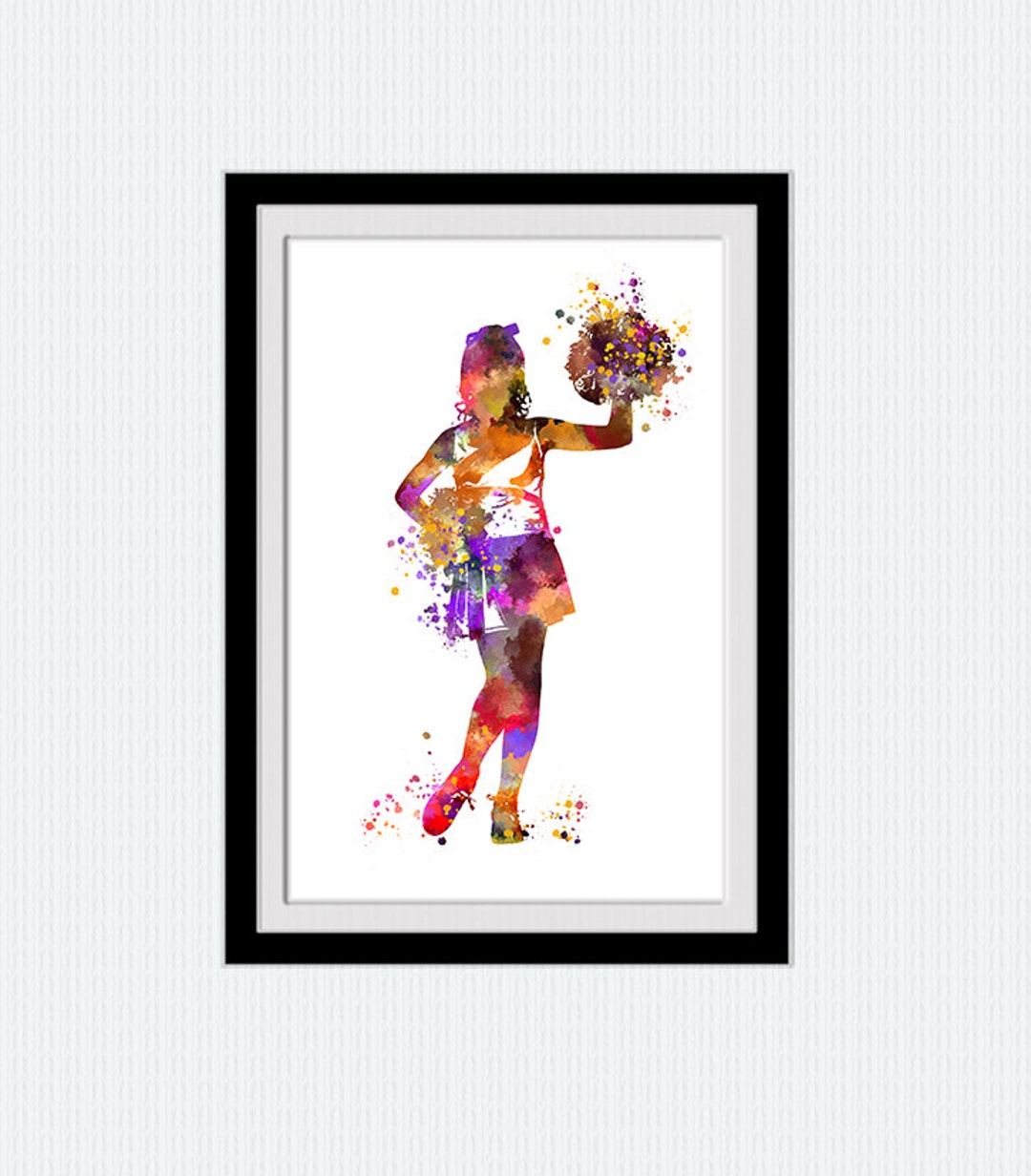Cheerleader Poster Sport Print Cheerleader Decor Sport Poster Girl Room ...
