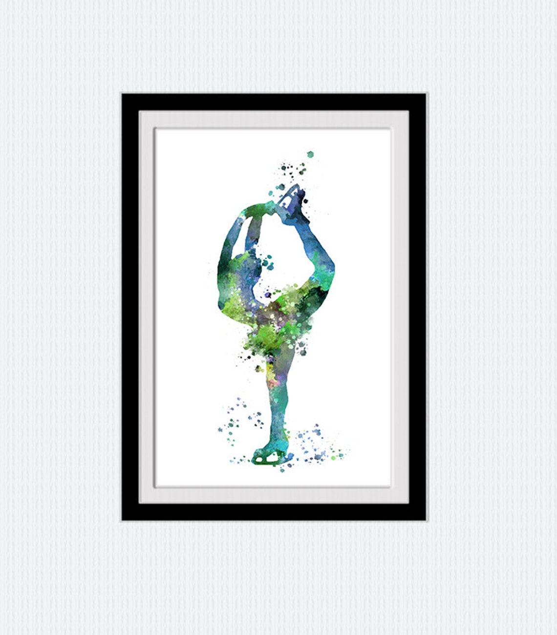 Figure Skating Art Print Ice Skating Poster Figure Skating - Etsy Norway