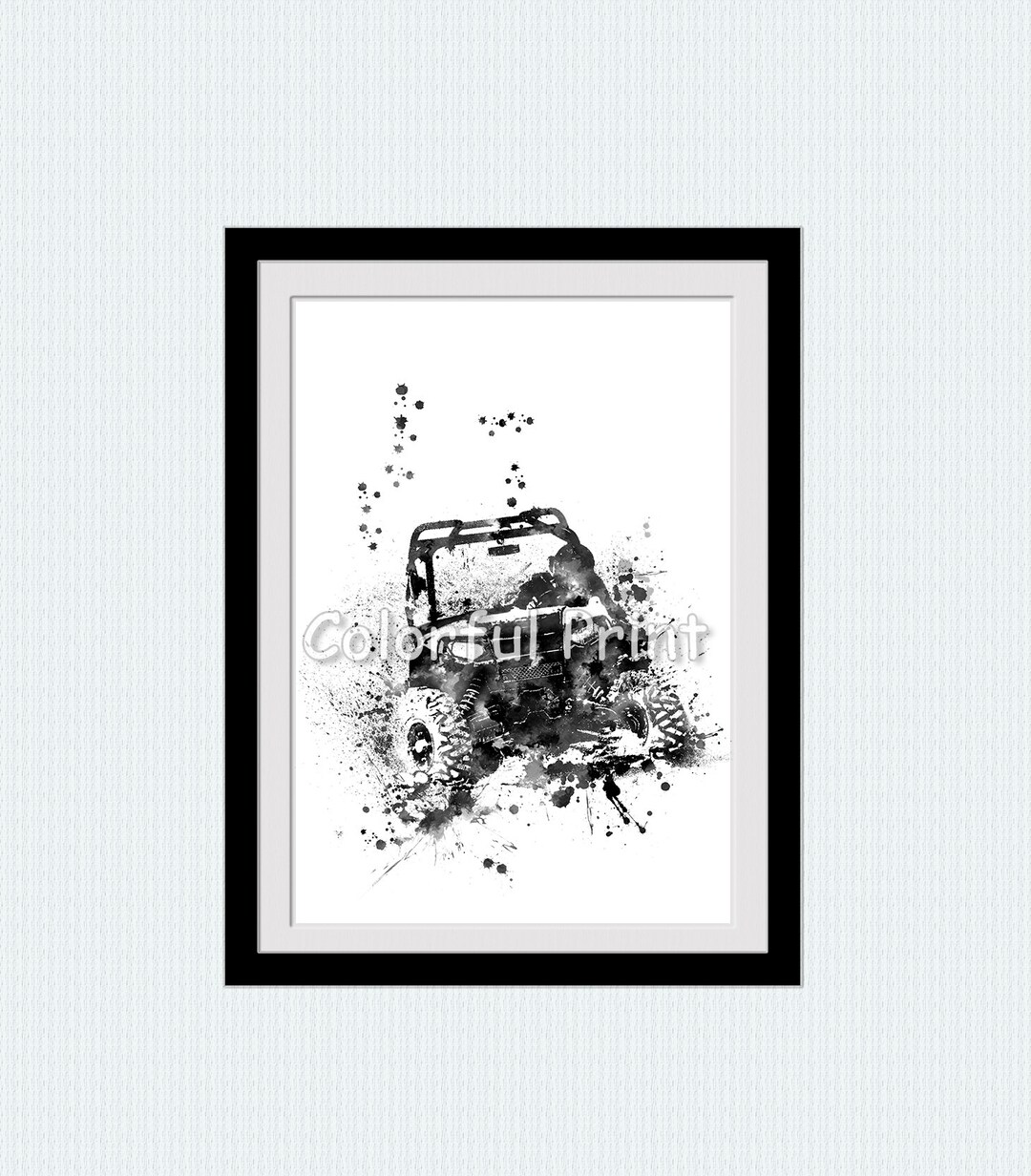 Quad Bike Print Four Wheeler Poster ATV Wall Art Quad Motocross All ...