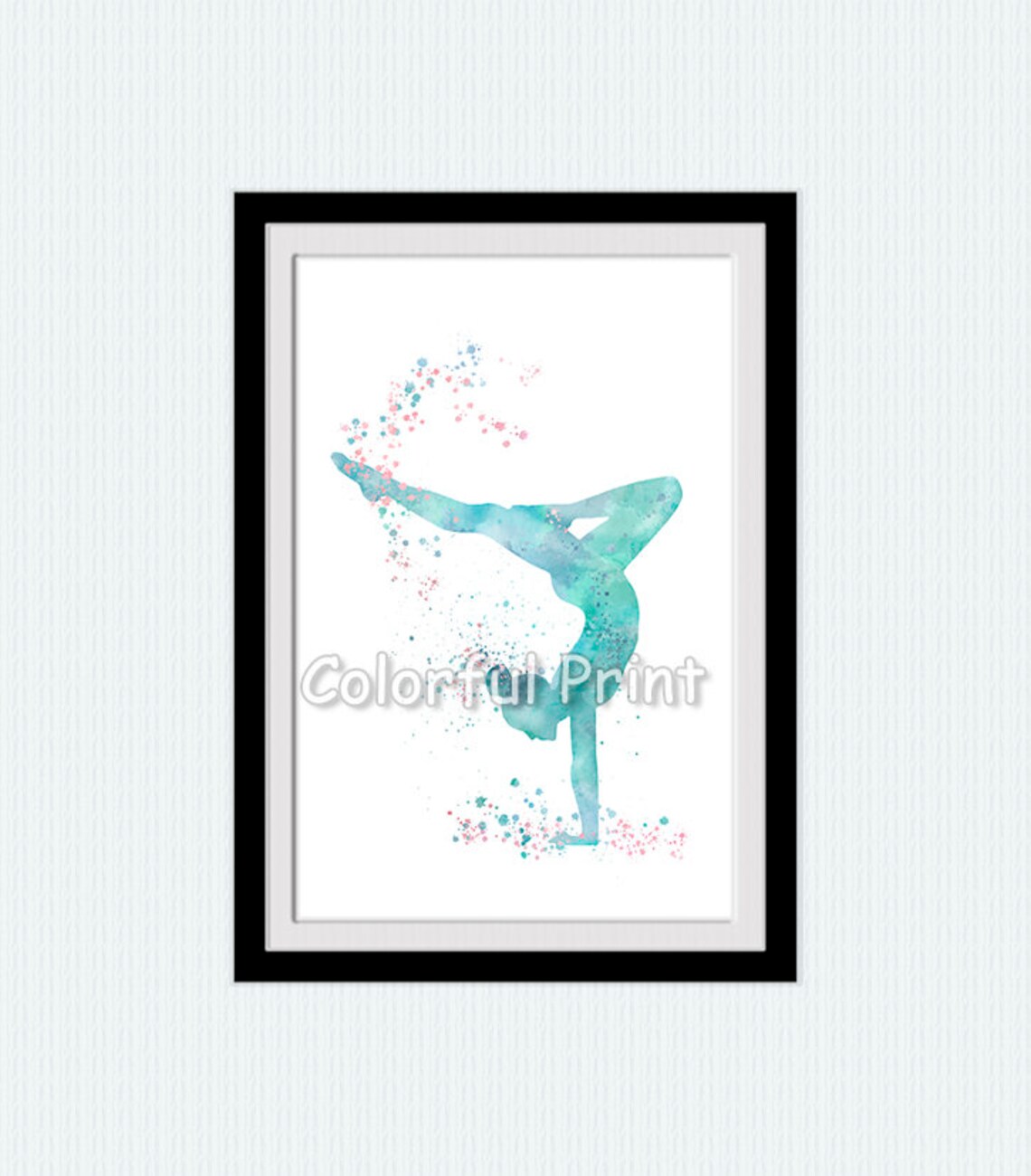 Gymnastics Poster Set of 4 Gymnastics Girl Print Sport - Etsy