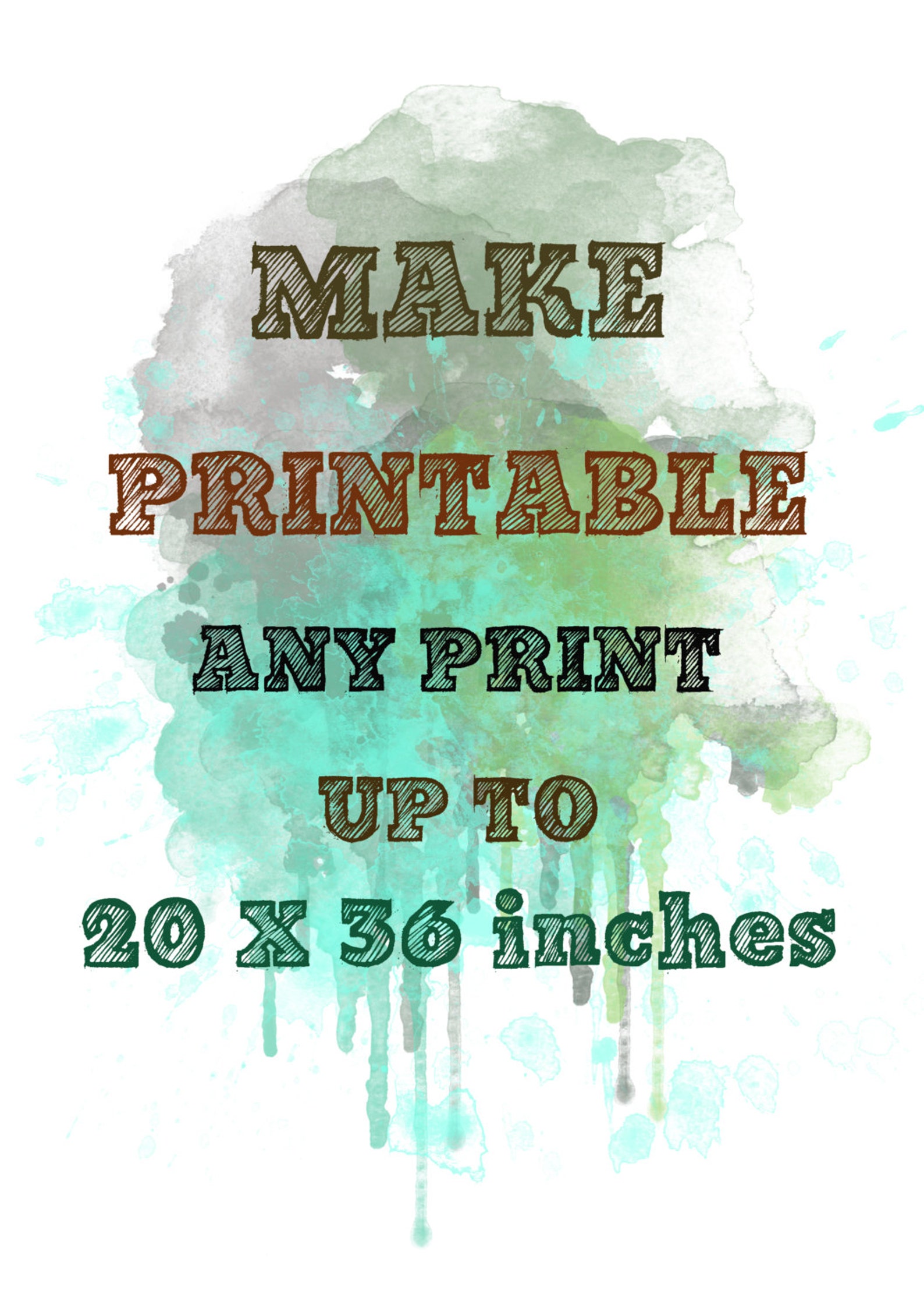 Digital Print, Watercolor Downloadable Art, Instant Download ...