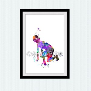 Running Girl Poster Set of 3 Jogging Woman Print Sport Illustration ...