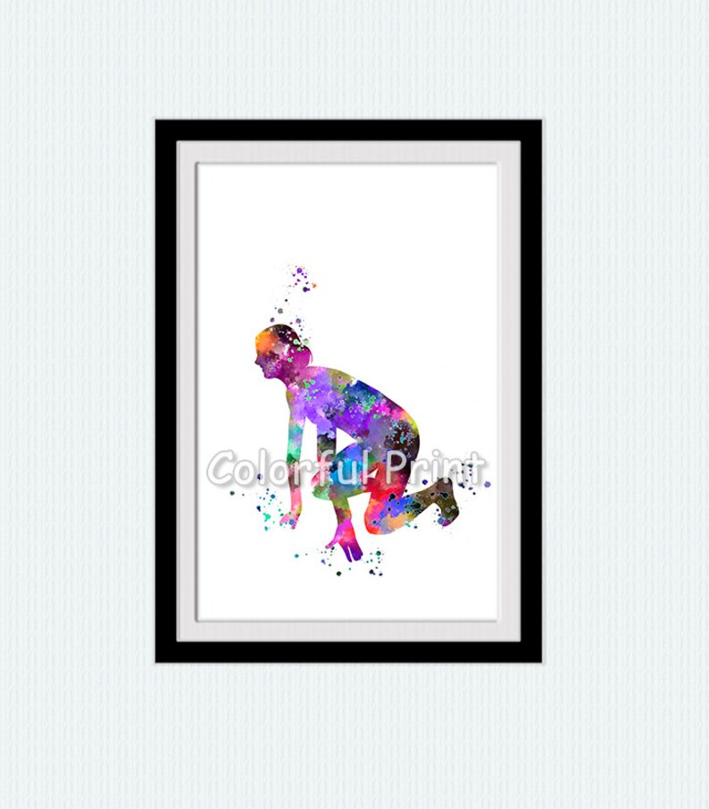 Running Girl Poster Set of 3 Jogging Woman Print Sport | Etsy