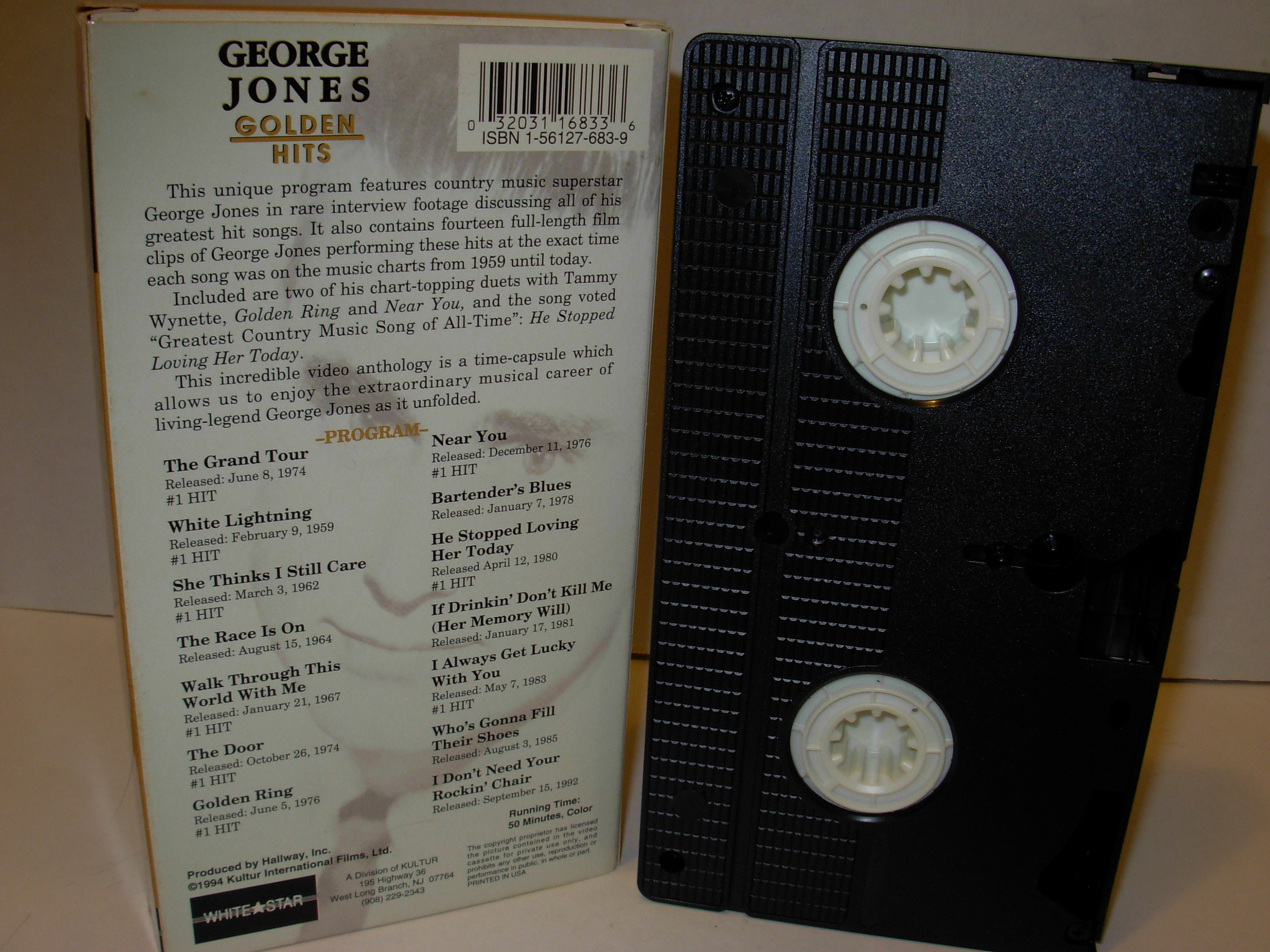 VHS Tape, George Jones, 14 Golden Hits, Color, Full Screen, Free ...