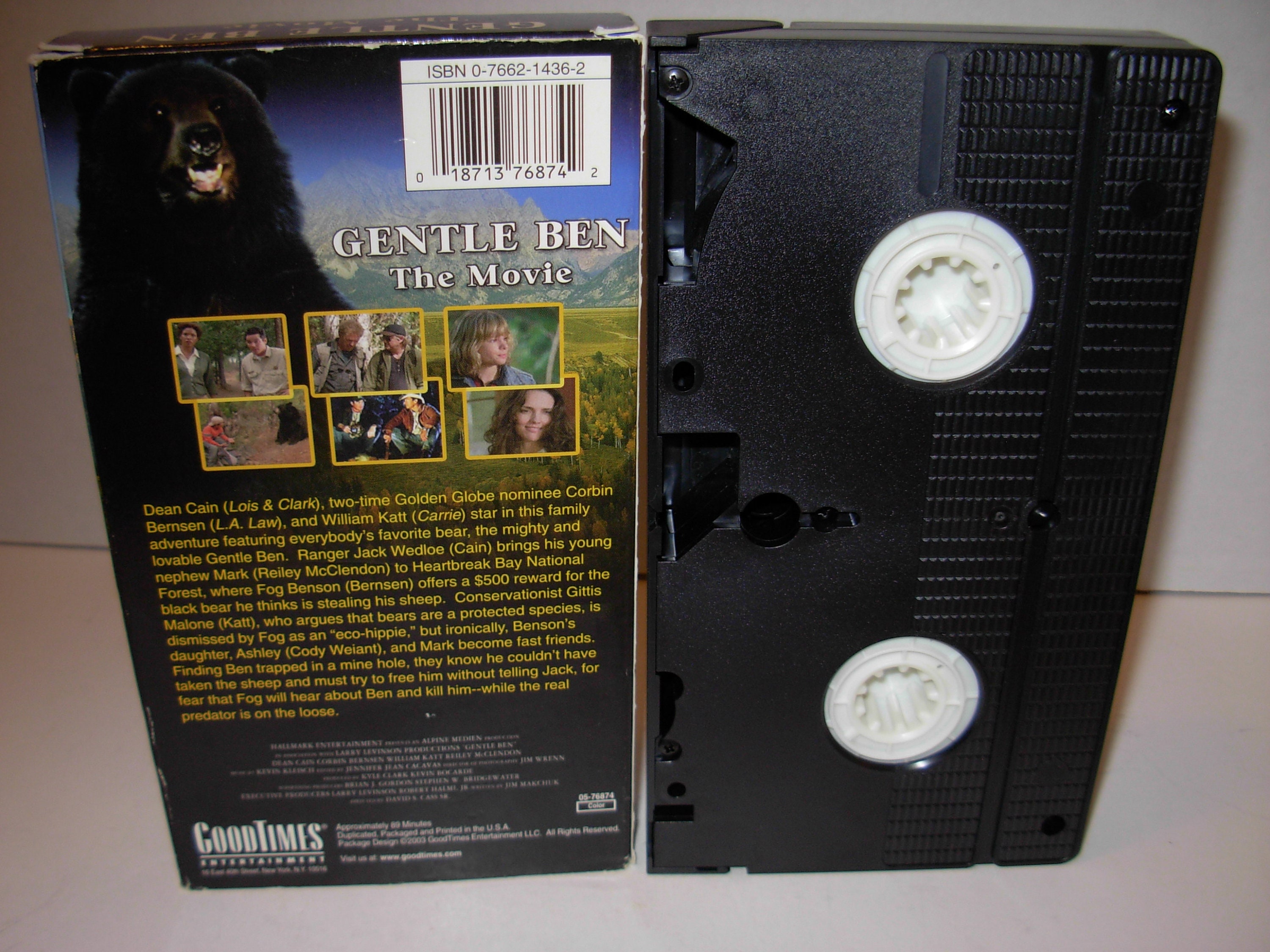 VHS Tape, Gentle Ben the Movie, Dean Cain, Corbin Bernsen, Color, Full ...