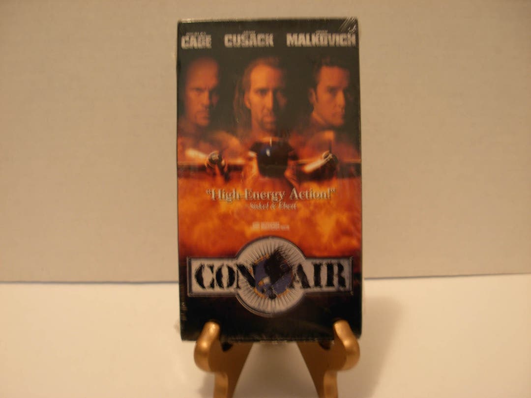 Con Air, VHS Tape, SEALED, Nicolas Cage, John Cusack, Color, Free ...