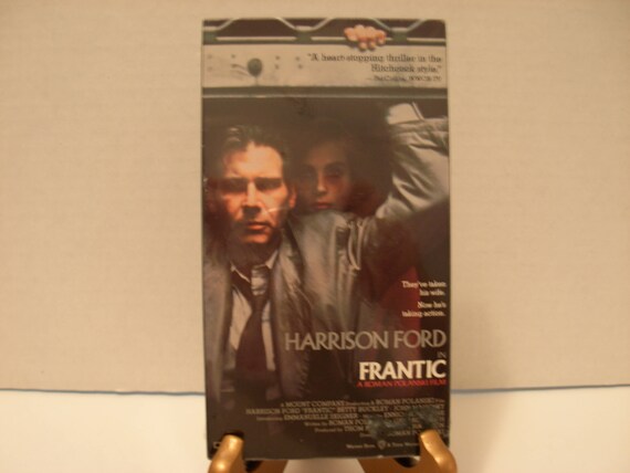 Frantic VHS Tape SEALED Harrison Ford Hitchcock Style | Etsy