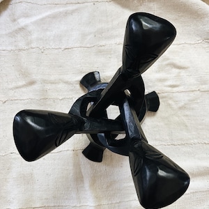 African Unity Statue// African Wood Statue, Afrocentric Style, African ...