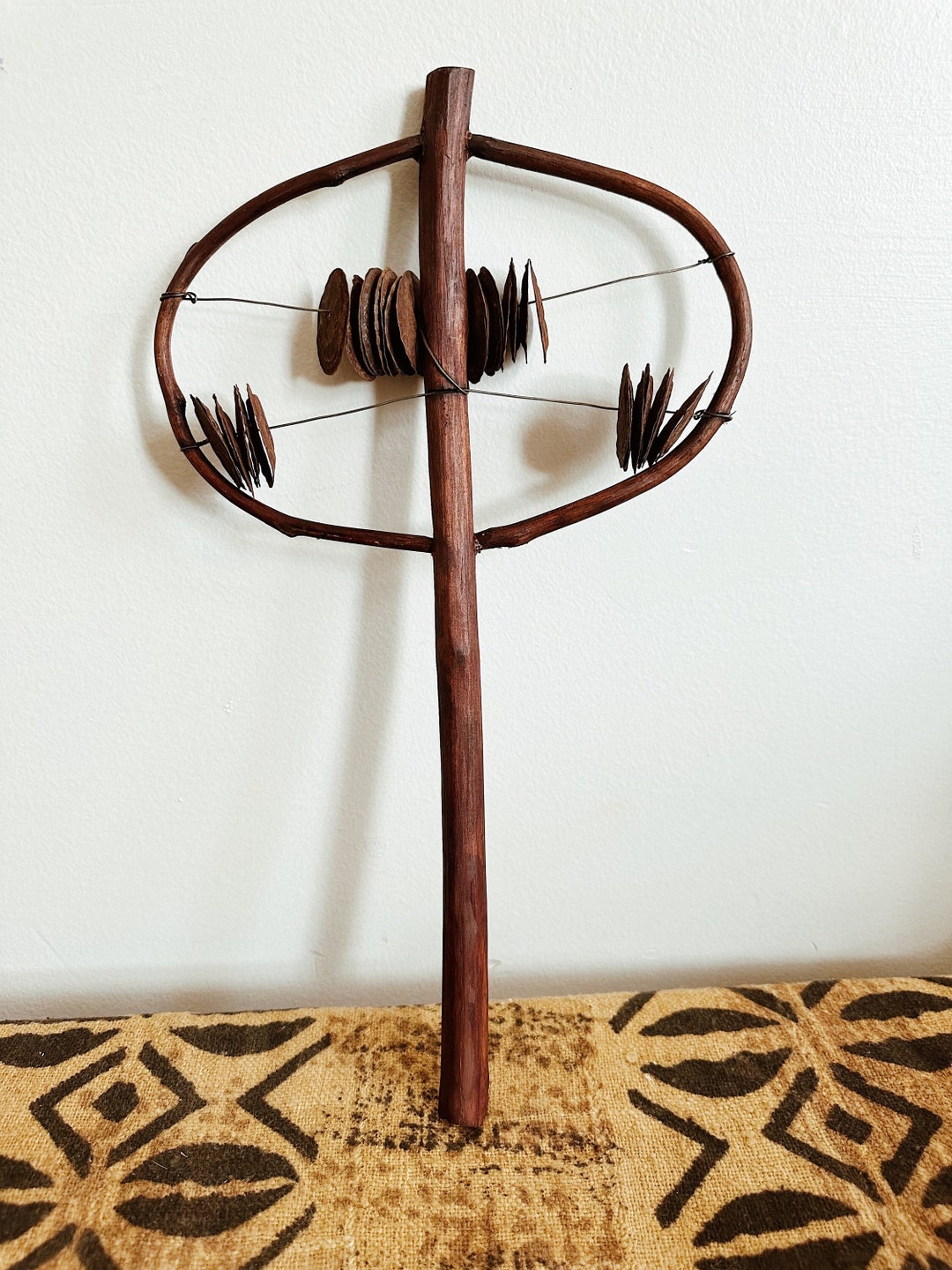 Oval Sistrum Rattle //african Shaker, African Rattle, African ...