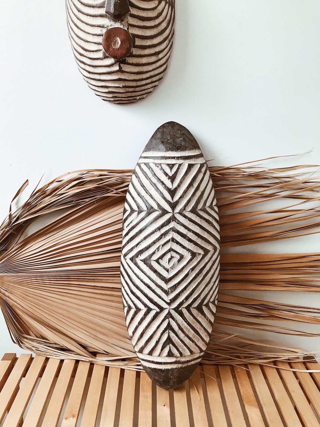 Long Cameroon Shield #2 // African War Shield, Wood Shield, Afrocentric ...