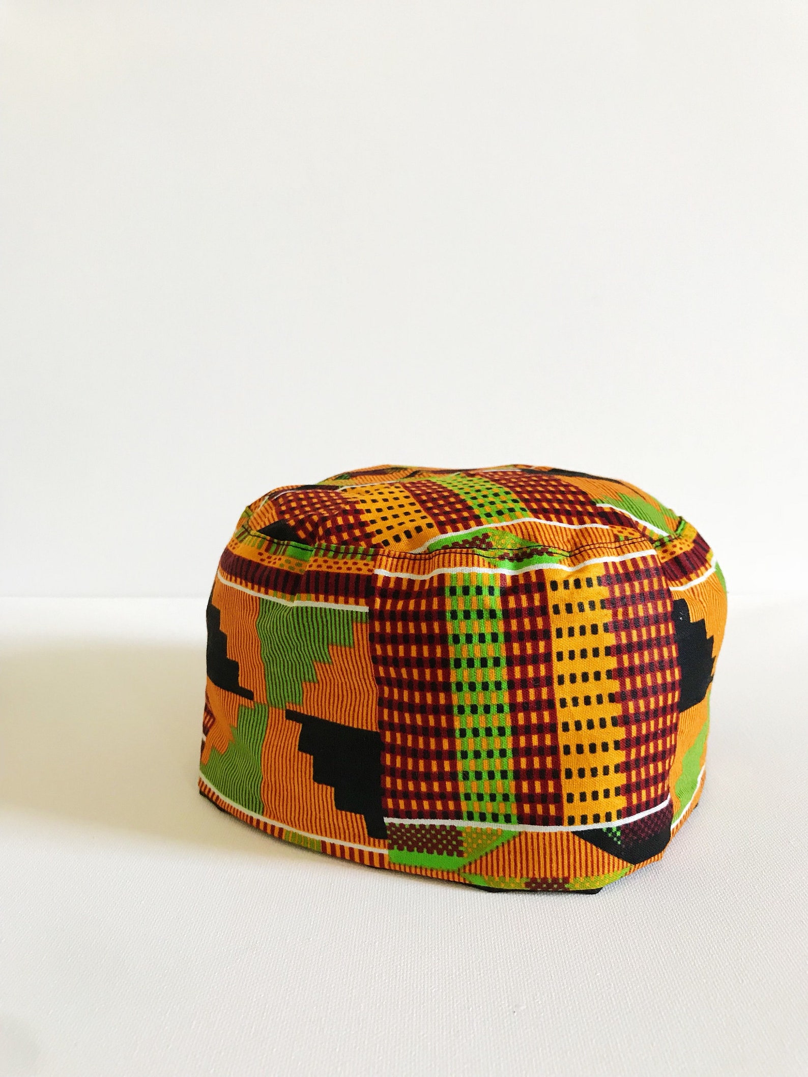 Original Kente Kufi Hat African Print Hat Fitted Cap Etsy