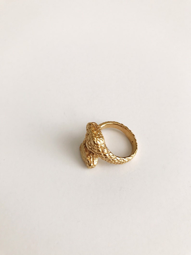 Serpent Ring // Brass Snake Ring, Gold Ring, Ancient Egyptian Jewelry ...