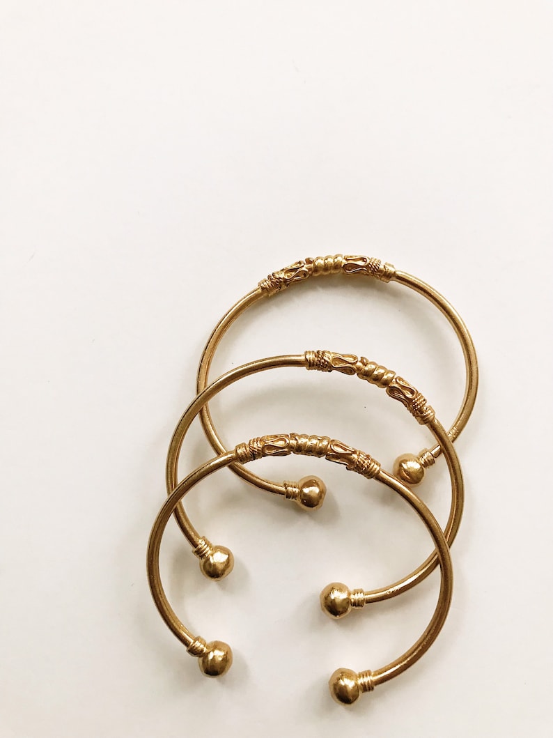 India Cuff // Brass Bangles, Stack Bracelets, African Jewelry, Egyptian ...