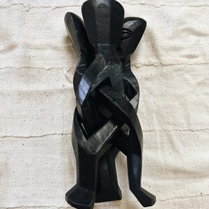 African Unity Statue// African Wood Statue, Afrocentric Style, African ...