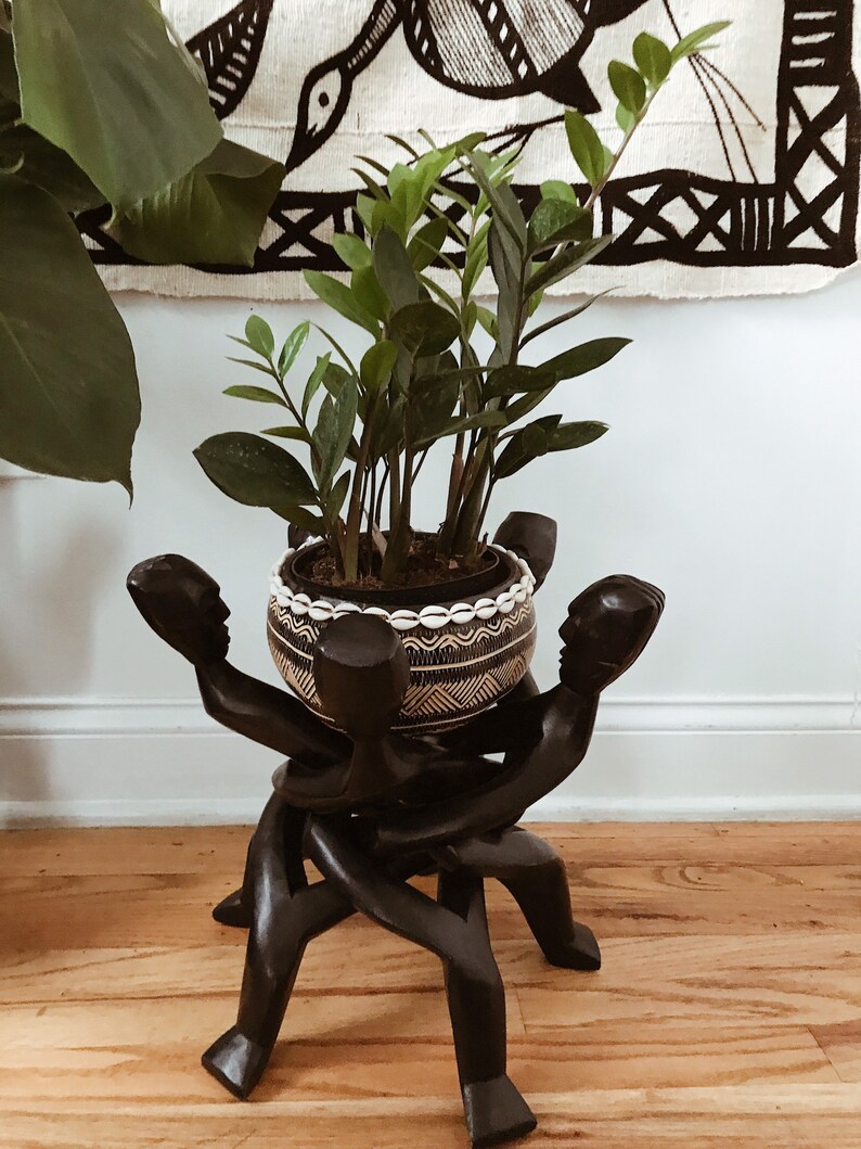 Five Headed African Unity Statue// African Wood Statue, Afrocentric ...