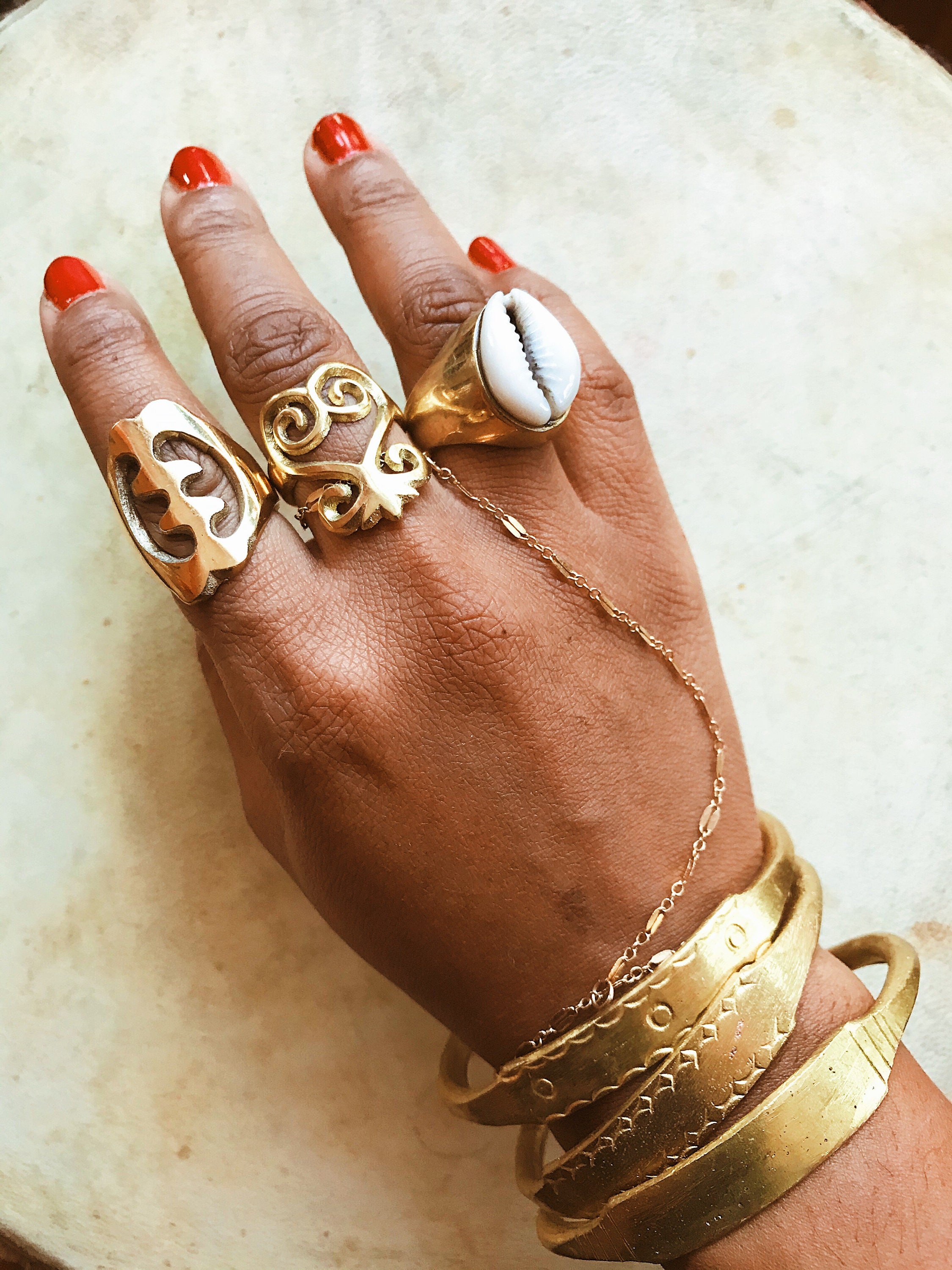 Gye Nyame Ring // Adinkra Rings African Ring African - Etsy